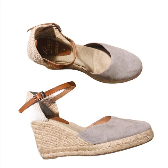 Anthropologie | Shoes | Pinaz Anthropologie Suede Leather Wedge Sandals ...